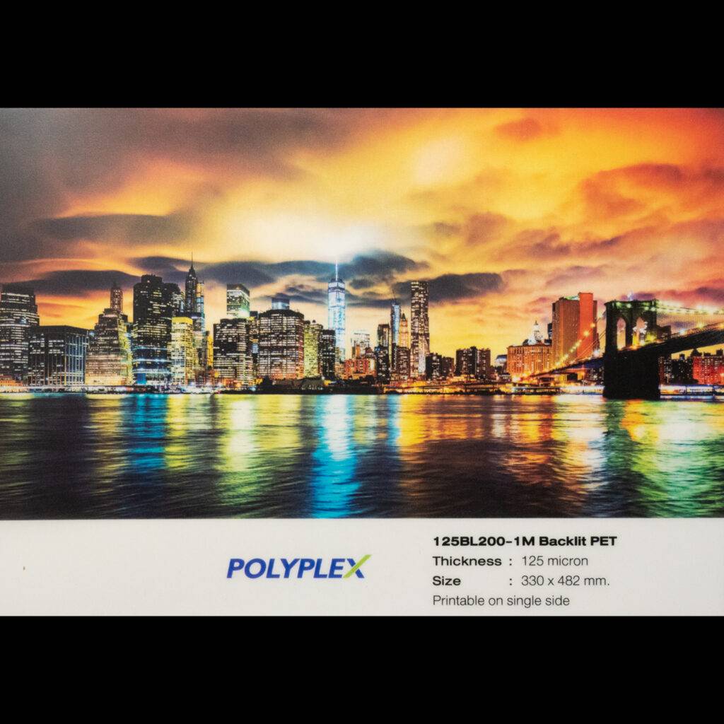 แผ่นพลาสติกดิจิตอล Polyplex PET Backlit - E.P.C. CORPORATION