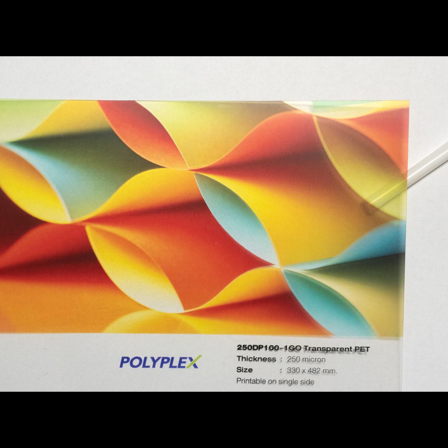 แผ่นพลาสติกดิจิตอล Polyplex PET Clear