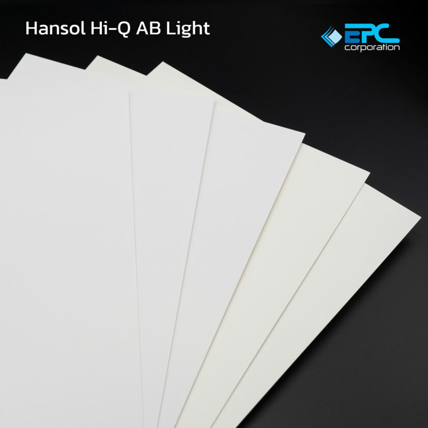 กระดาษอาร์ตการ์ดหน้าเดียว Hansol Hi-Q AB Light